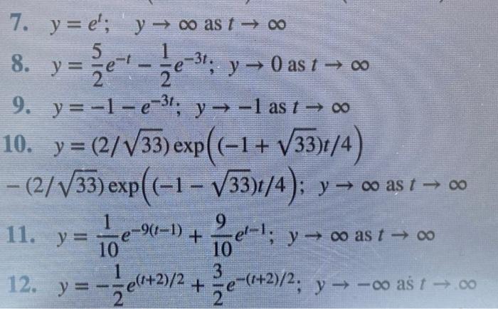 Solved In each of Problems 7 through 12, find the solution | Chegg.com