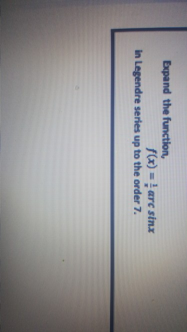 Solved Expand the function, f(x) = ? are sinx in Legendre | Chegg.com