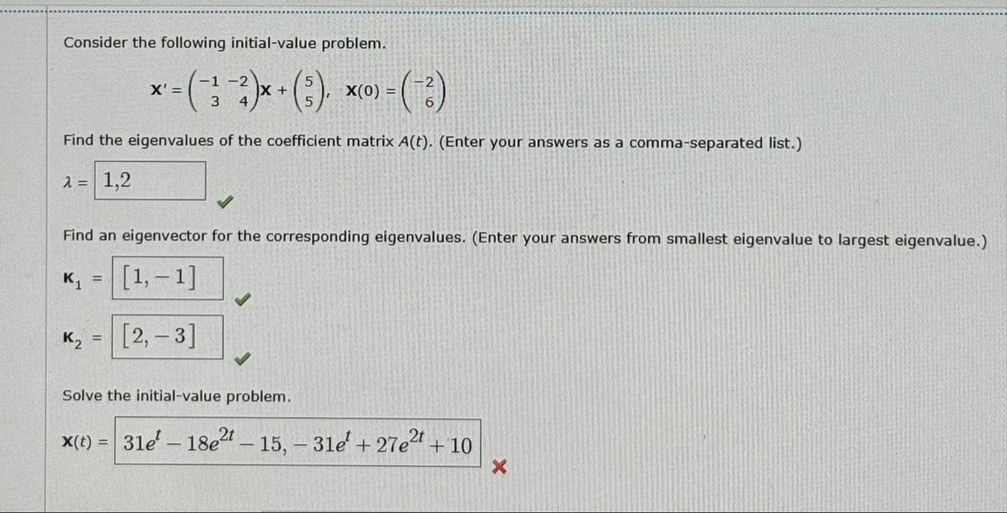 Solved Consider the following initial-value | Chegg.com