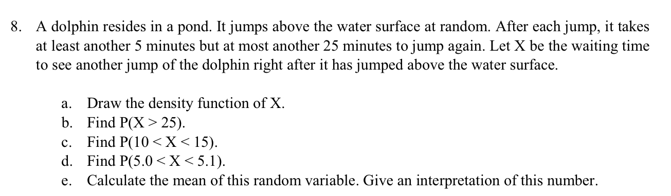 Solved A dolphin resides in a pond. It jumps above the water | Chegg.com