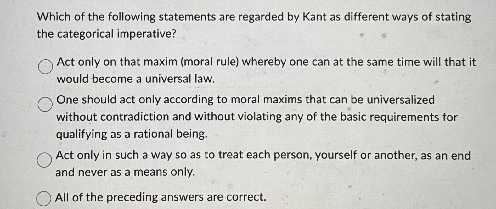 Solved Which of the following statements are regarded by | Chegg.com