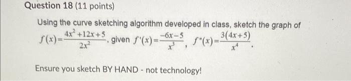 Solved Using The Curve Sketching Algorithm Developed In 