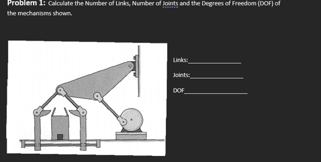 Solved Calculate the Number of Links, Number of Joints and | Chegg.com