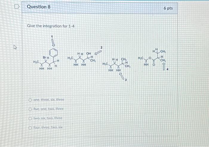 Solved Give the integration for 1.4 one, three, six, three | Chegg.com