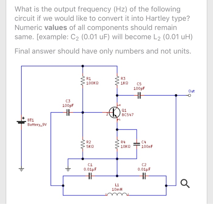 Solved What is the output frequency (Hz) of the following | Chegg.com