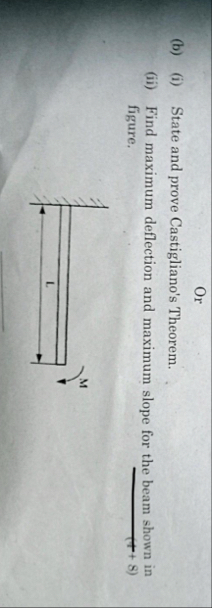 Solved (ii) ﻿Find maximum deflection and maximum slope for | Chegg.com