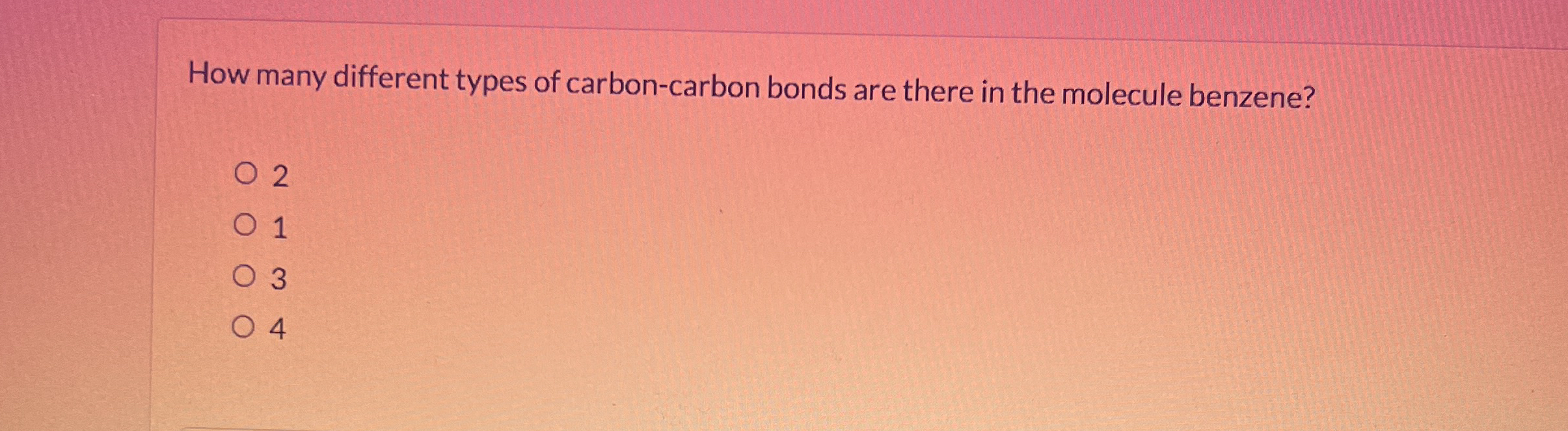 Solved How many different types of carbon-carbon bonds are | Chegg.com