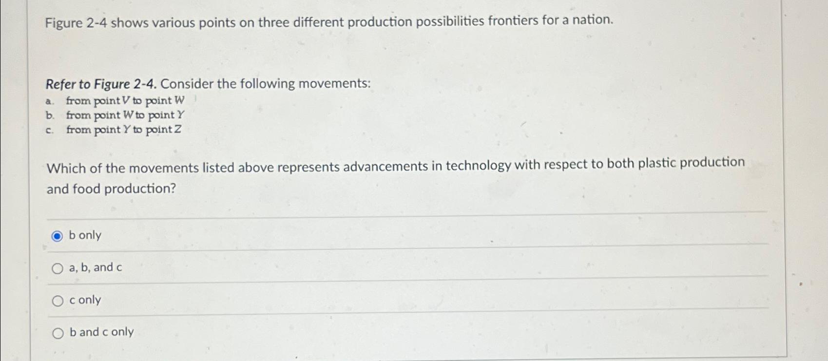 Solved Figure 2-4 ﻿shows various points on three different | Chegg.com