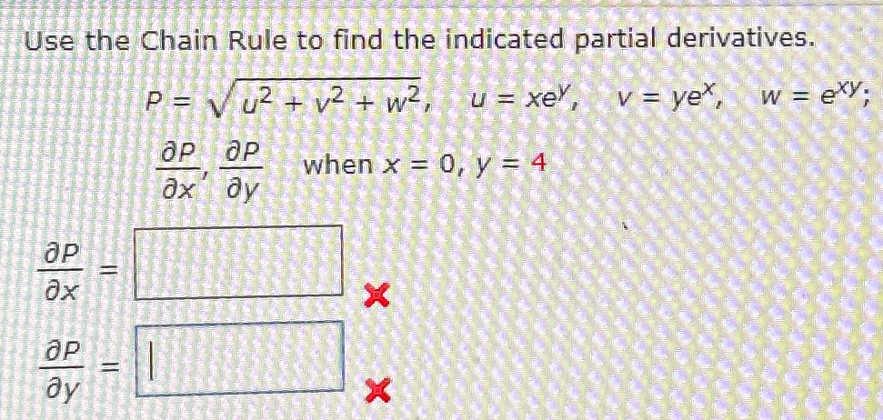 Solved Use the Chain Rule to find the indicated partial | Chegg.com