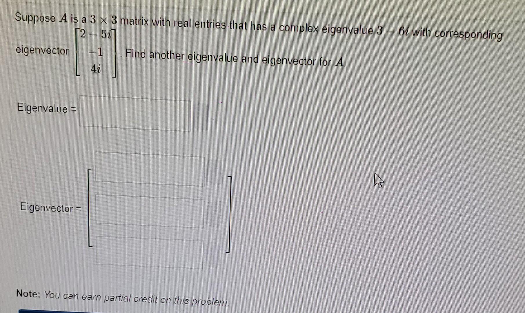 Solved Suppose A is a 3×3 matrix with real entries that has | Chegg.com