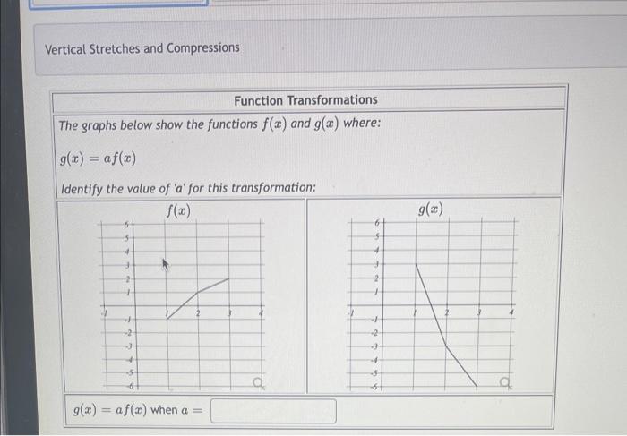 Solved Vertical Stretches and Compressions Function | Chegg.com
