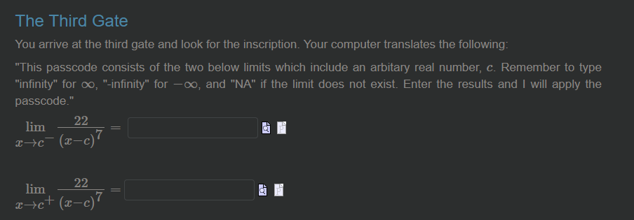 Solved arbitrary The Third GateYou arrive at the third gate | Chegg.com