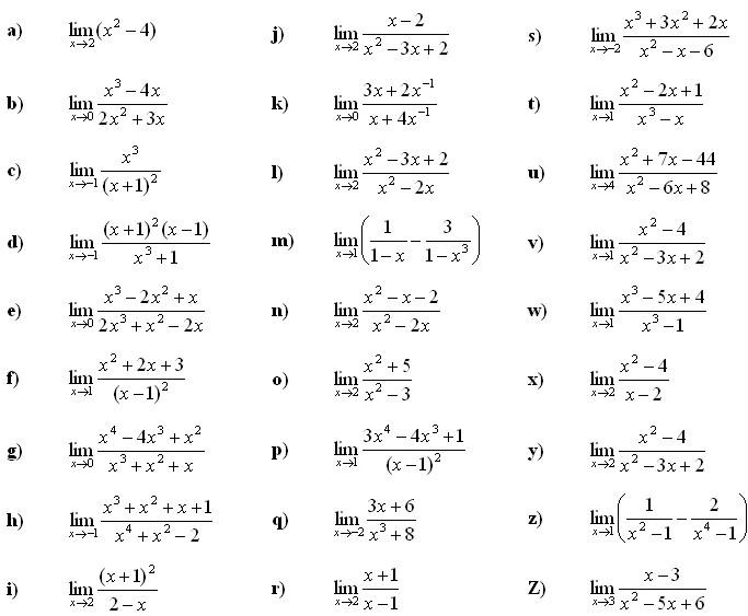 Solved lim (x2-4) X-2 a) j) lim *+2x2-3x + 2 s) x+3x2 + 2x | Chegg.com