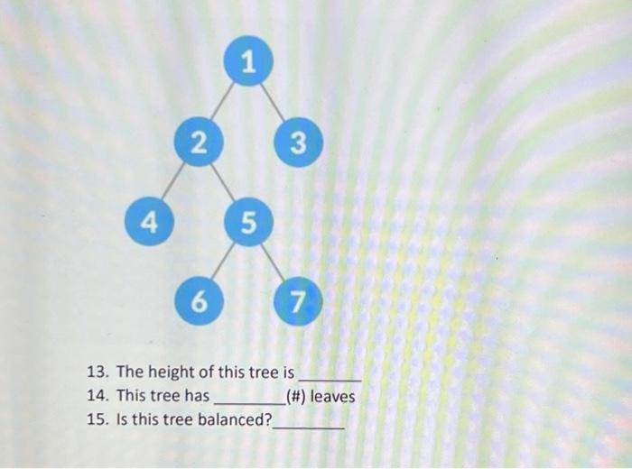 Solved 9 The Tree Above Is An Example Of A Full Binary Tree