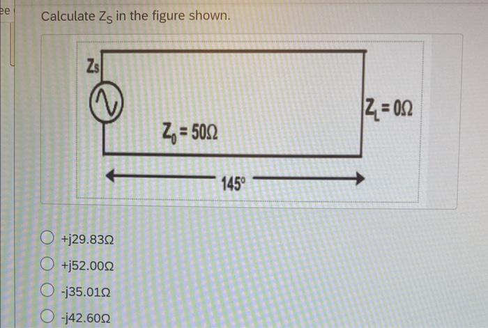 Solved Calculate ZS in the figure shown. +j29.83Ω +j52.00Ω | Chegg.com