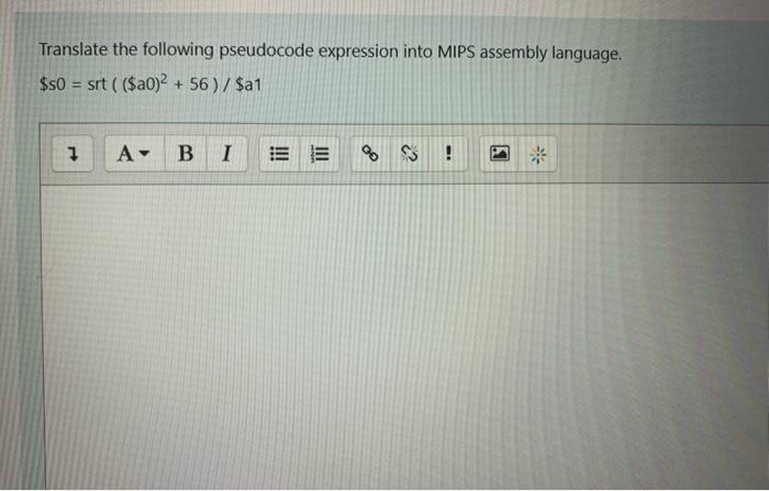 Solved Translate the following pseudocode expression into | Chegg.com Solved Translate the following pseudocode expression into | Chegg.com