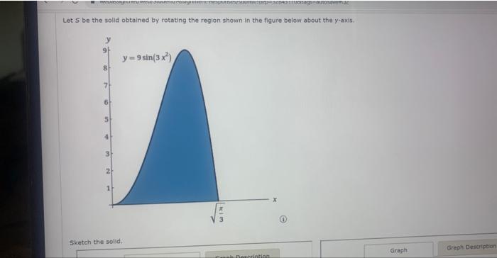 Solved Let S be the solid obtained by rotating the region | Chegg.com