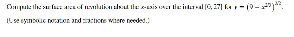 Solved Calculate the anc length of y=132(13(32x)32-(32x)12) | Chegg.com