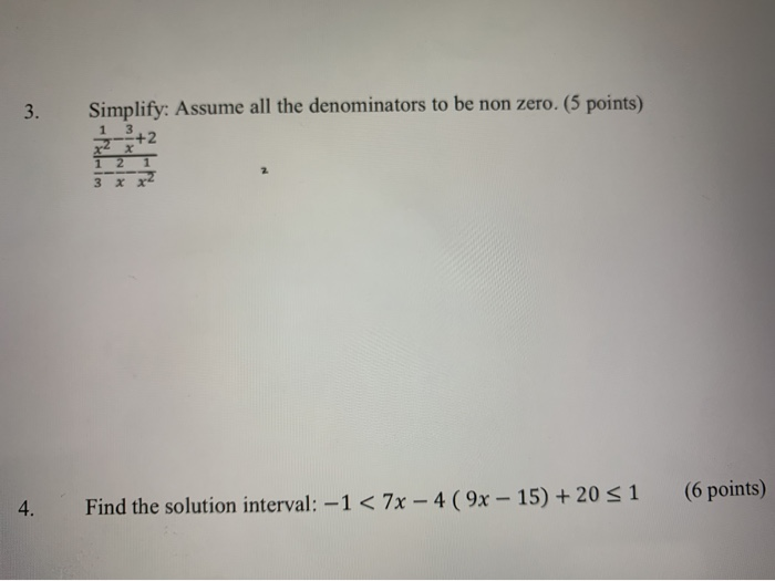 Solved Simplify: Assume all the denominators to be non zero. | Chegg.com