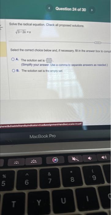 Solved Solve the radicat equation. Check all proposed | Chegg.com