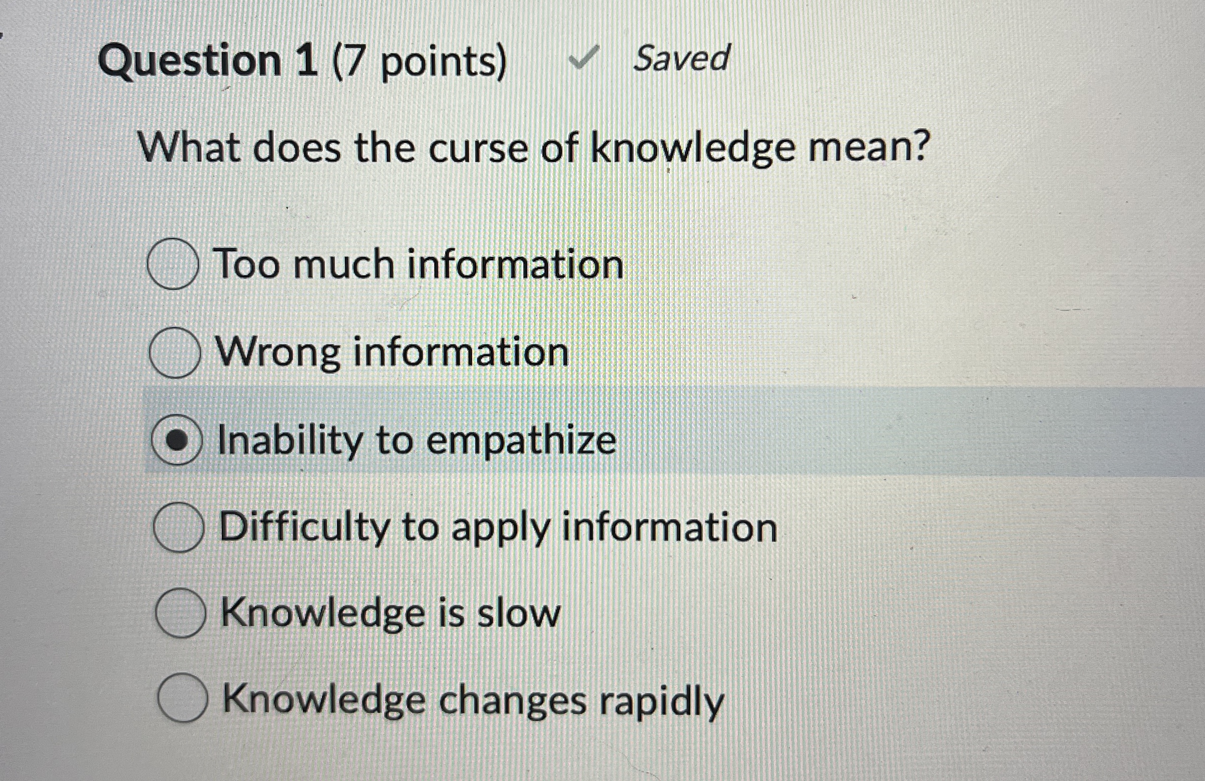 Solved Question 1 (7 ﻿points)What does the curse of | Chegg.com