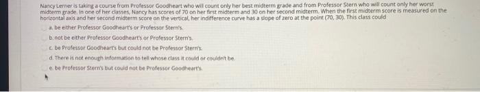 Solved Nancy Lerner is taking a course from Professor | Chegg.com