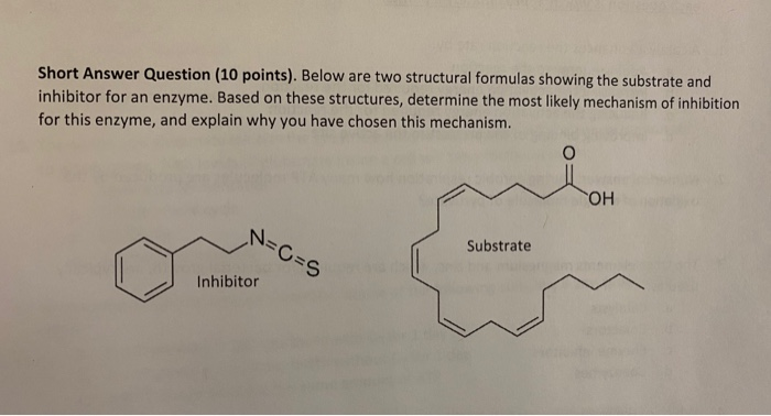 Solved Short Answer Question (10 points). Below are two | Chegg.com