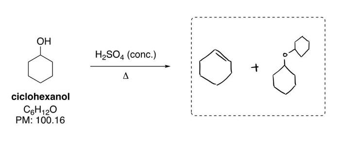 Solved Why does the cyclohexanol dehydration reaction yield | Chegg.com