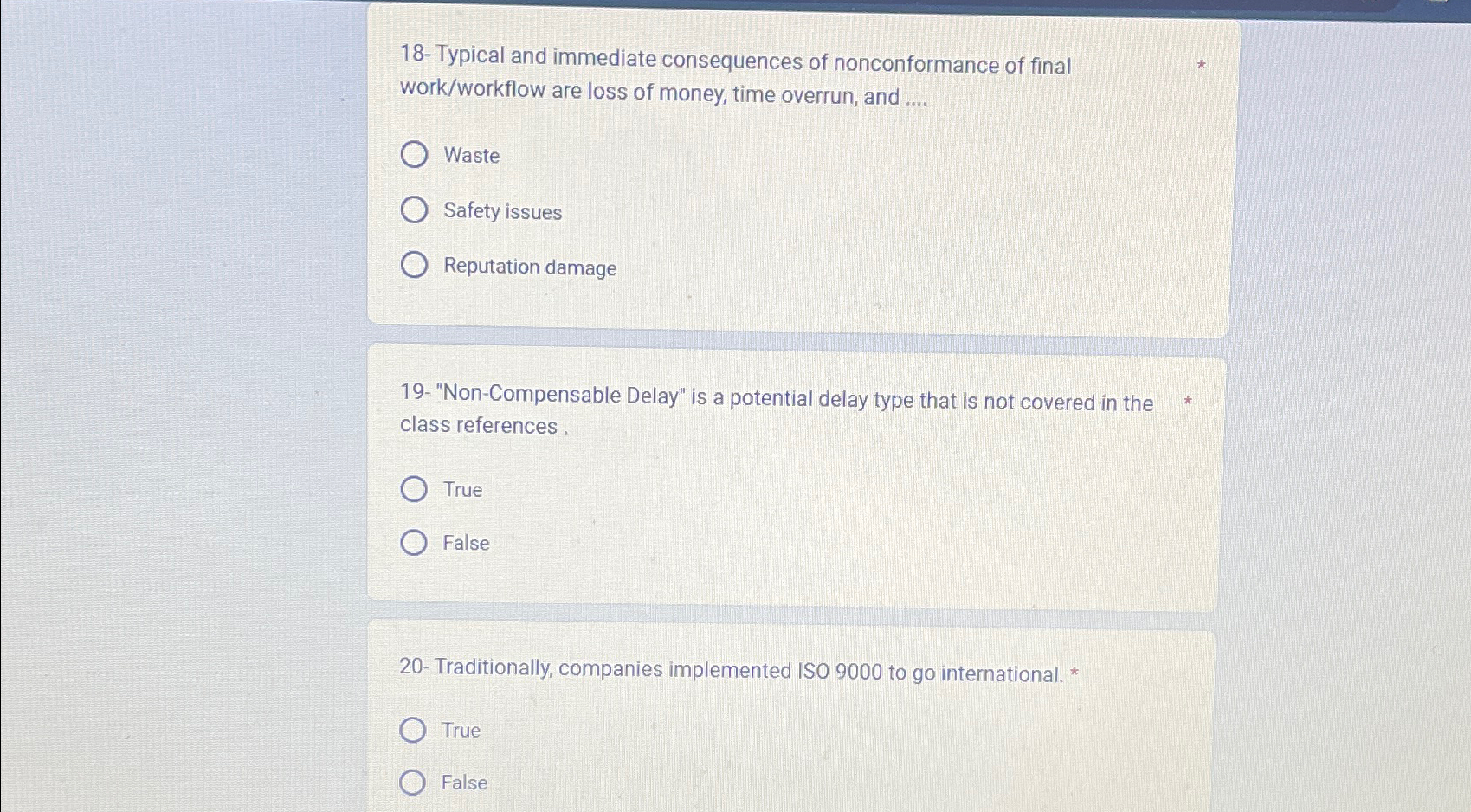 Solved 18- ﻿Typical and immediate consequences of | Chegg.com