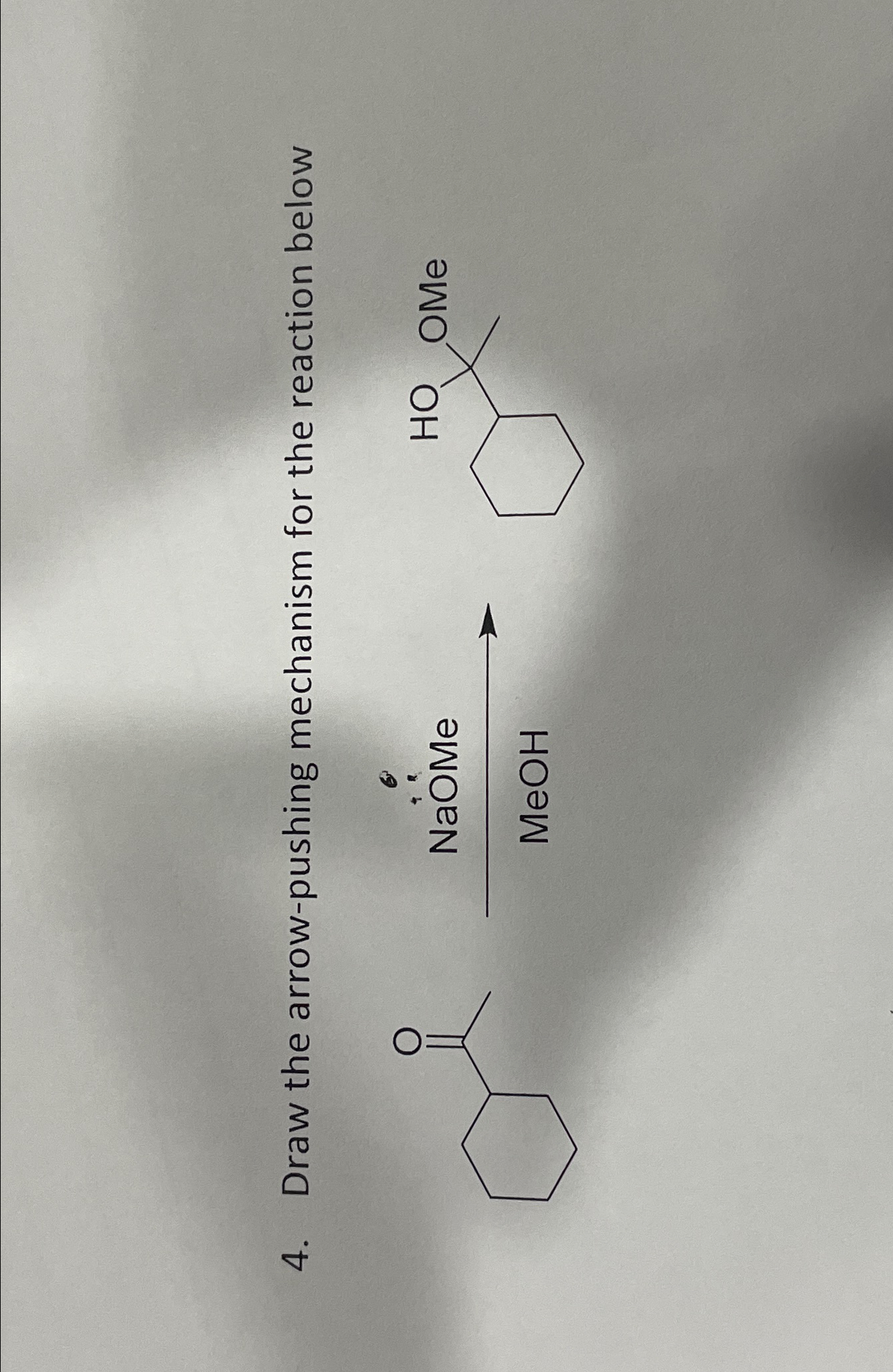 Draw the arrow-pushing mechanism for the reaction | Chegg.com