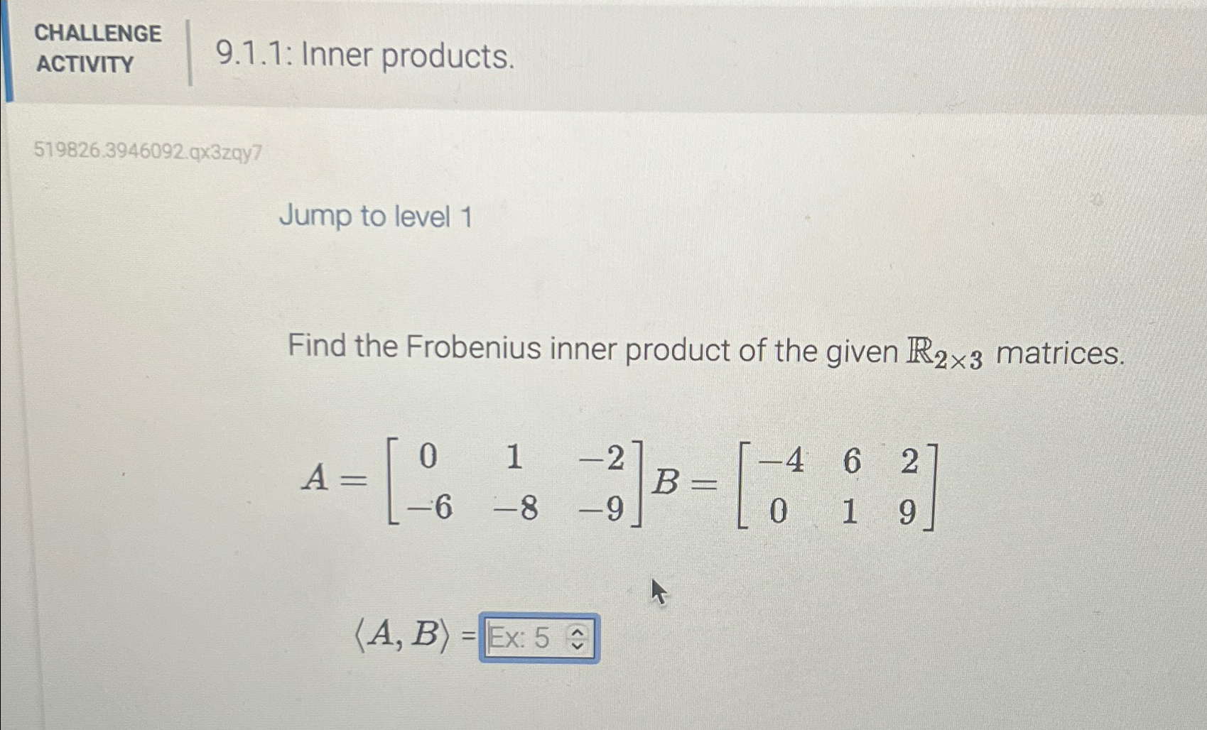 Solved CHALLENGEACTIVITY9.1.1: Inner | Chegg.com
