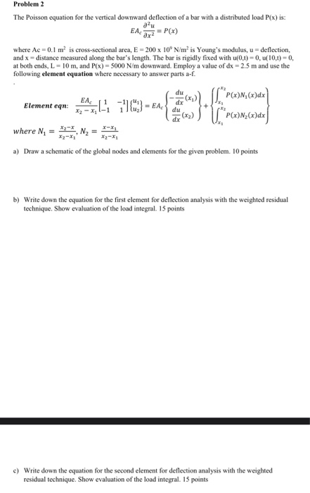 Problem 2 The Poisson equation for the vertical | Chegg.com
