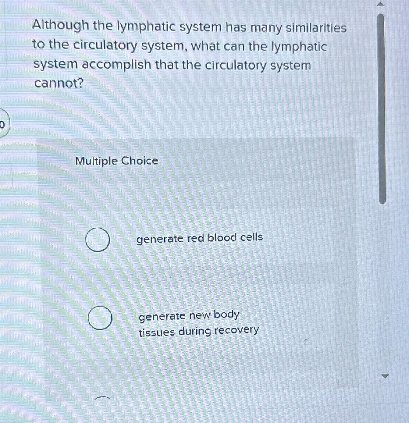 Solved Although the lymphatic system has many similarities | Chegg.com