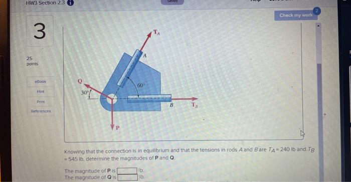 Solved Knowing that the connection is in equilibrium and | Chegg.com
