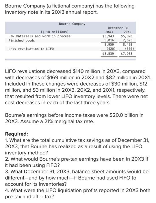 Problems 10-13 Interpreting a LIFO note (L010-5, | Chegg.com