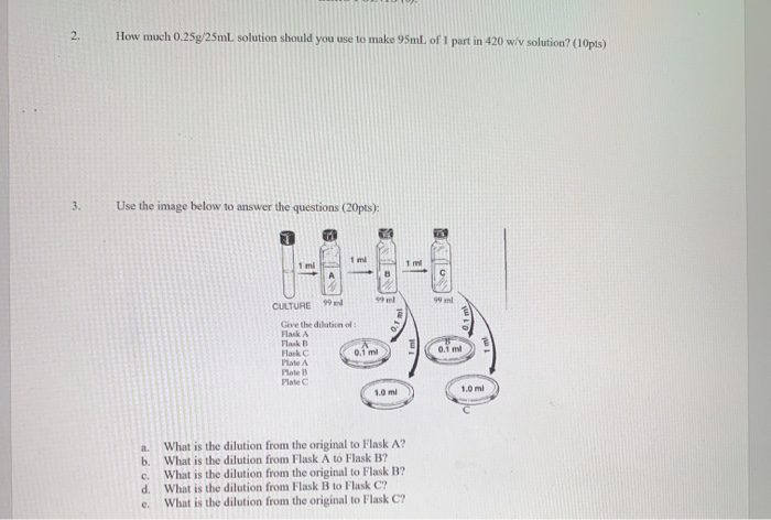 2. How much 0.25g/25ml solution should you use to | Chegg.com