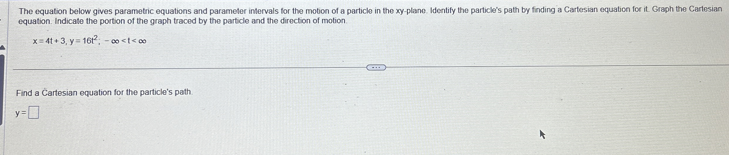 Solved The equation below parametric equations and | Chegg.com