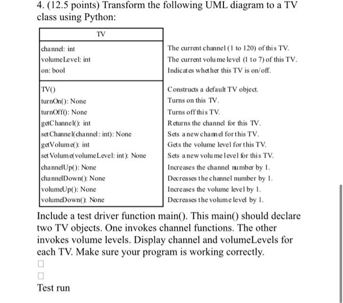 Solved 4. (12.5 points) Transform the following UML diagram | Chegg.com