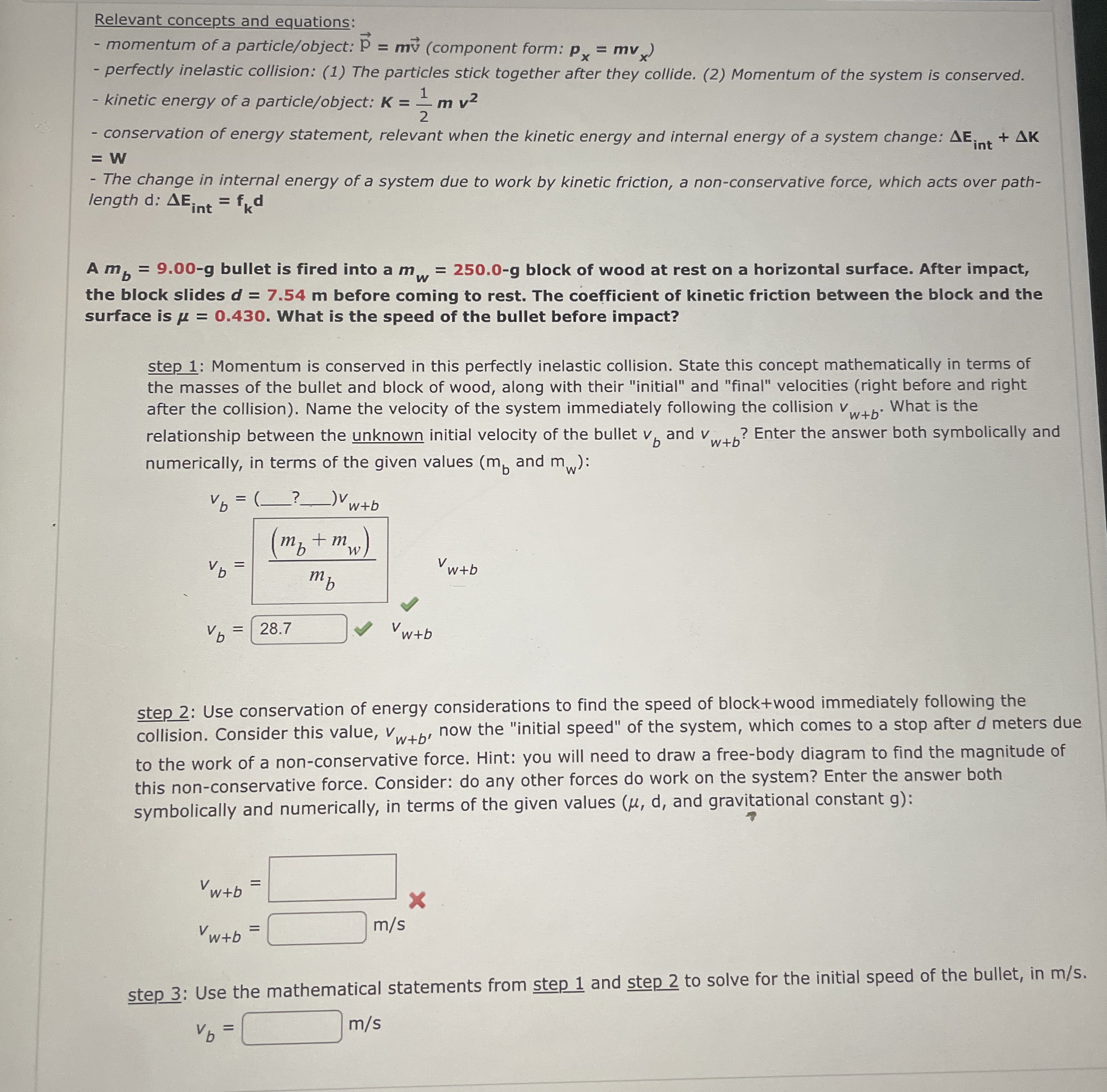 Solved Relevant concepts and equations:momentum of a | Chegg.com