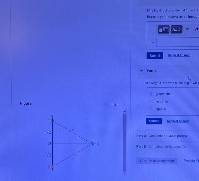 Solved Find the magnitude of the net force acting on charge | Chegg.com