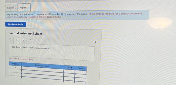 Solved Below are three independent and unrelated errors a. | Chegg.com