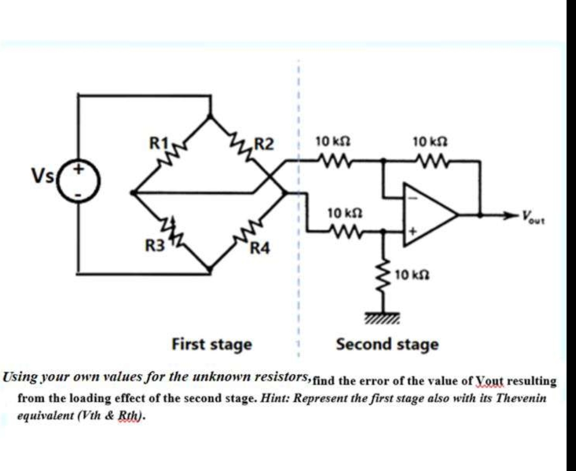 Solved from the loading effect of the second stage. Hint: | Chegg.com