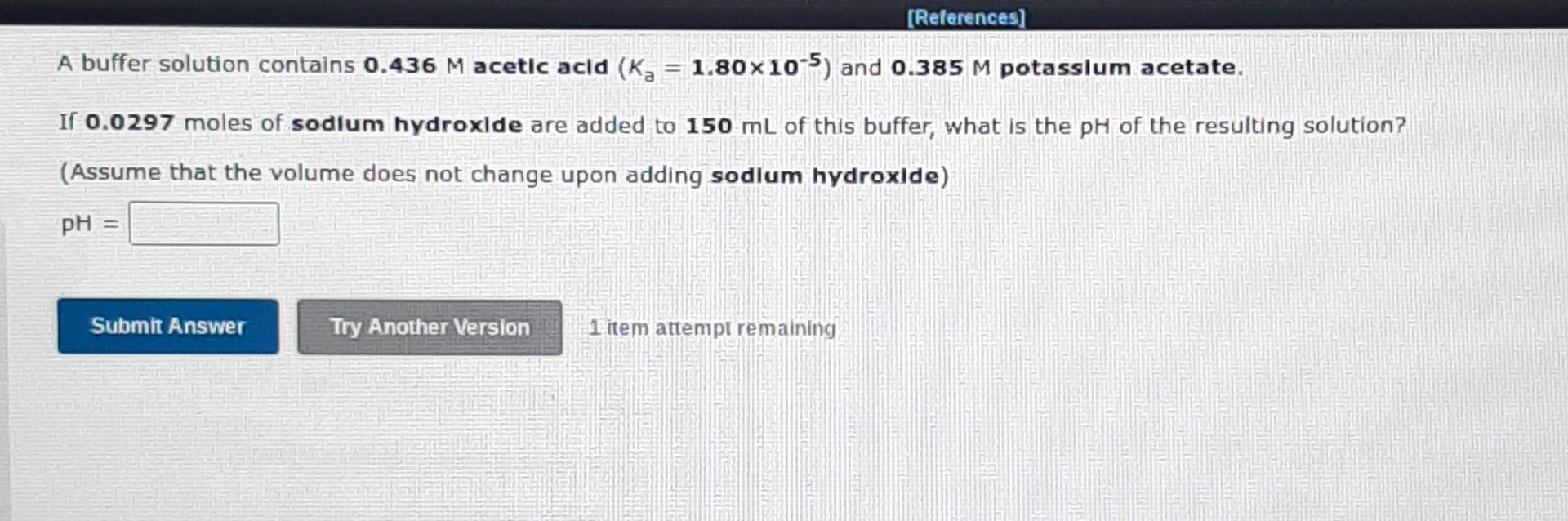 Solved An aqueous solution contains 0.28M hypochlorous acid. | Chegg.com
