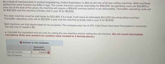 Solved As a result of improvements in product engineering, | Chegg.com
