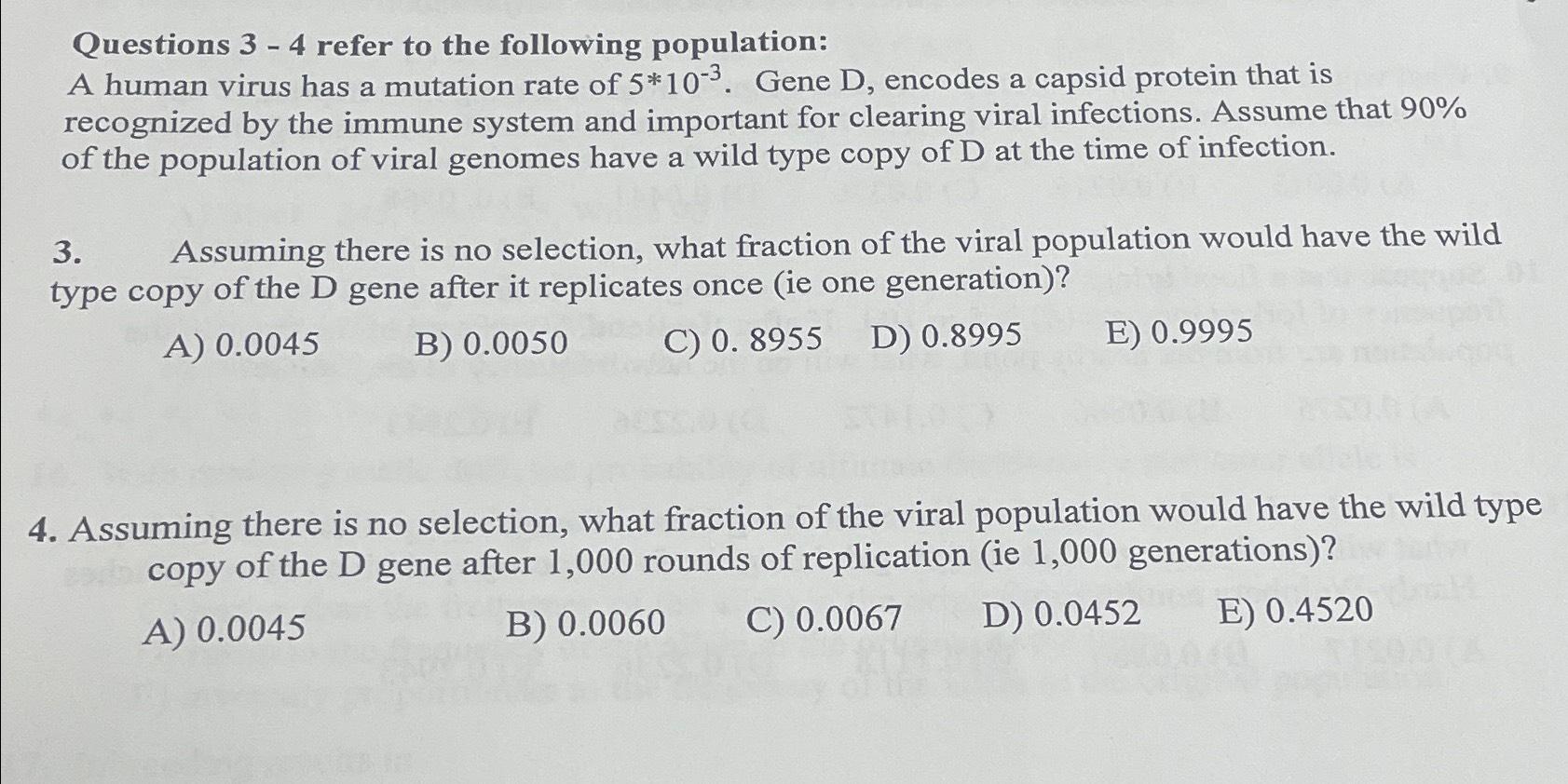 Solved Questions 3-4 ﻿refer to the following population:A | Chegg.com