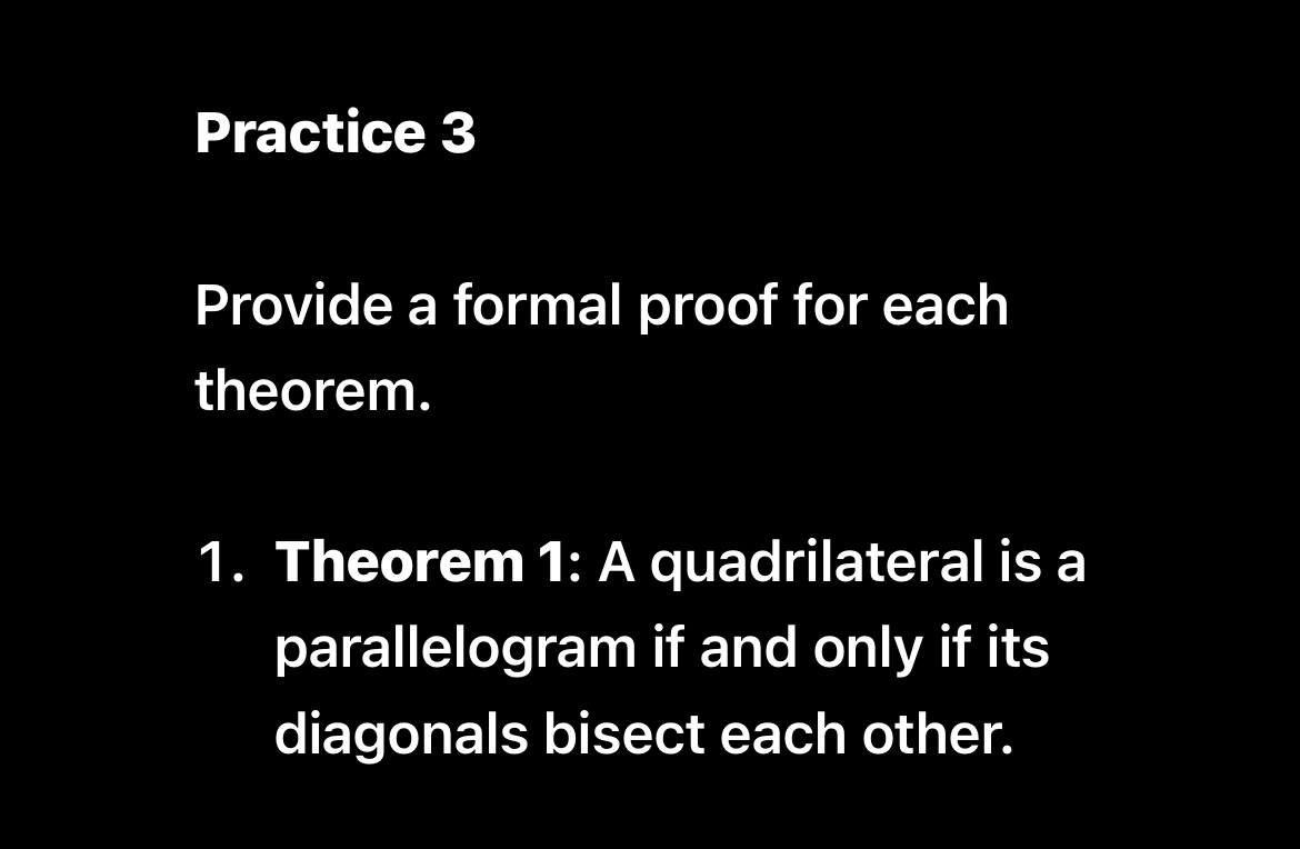 Solved Practice 3Provide a formal proof for each | Chegg.com
