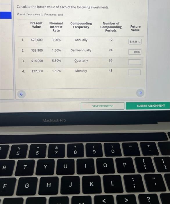 Calculate the future value of each of the following | Chegg.com