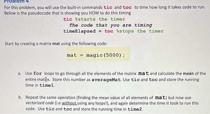 Solved For this problem, you will use the built-in commands | Chegg.com