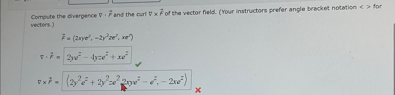 Solved Compute the divergence grad*vec(F) ﻿and the curl | Chegg.com