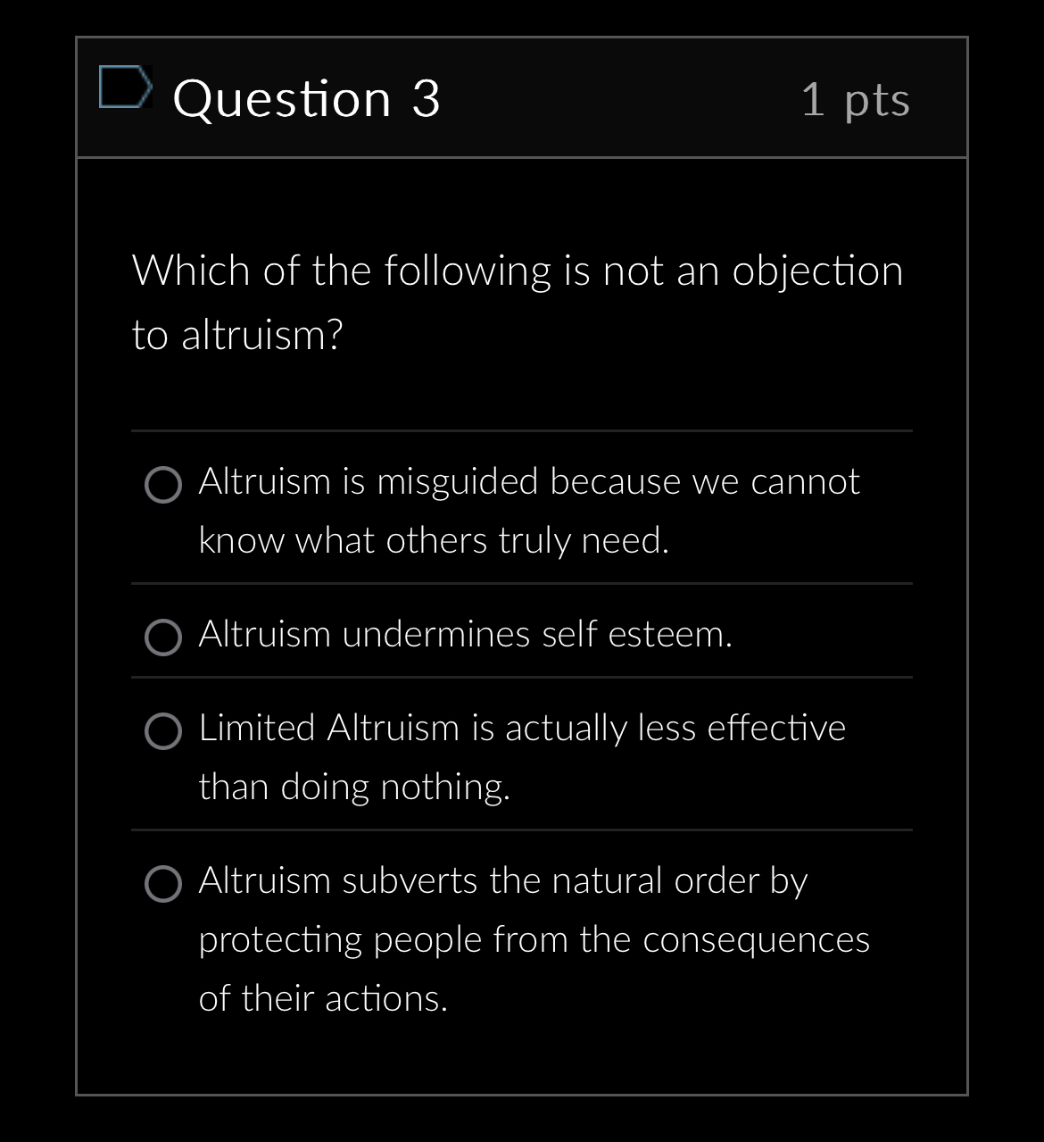 Solved Question 31 ﻿ptsWhich of the following is not an | Chegg.com